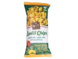Biologische Linzenchips met Italian Herbs