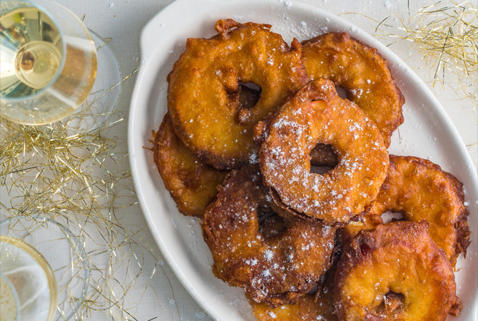 Biologische Appel Beignets met Gember en Kaneel